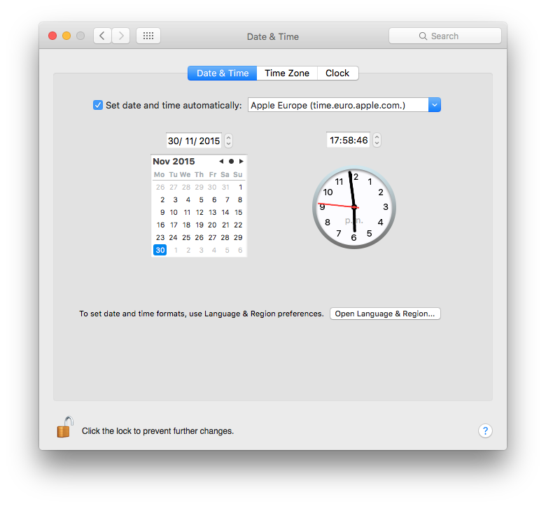 Q&A: Setting date and time – The Eclectic Light Company