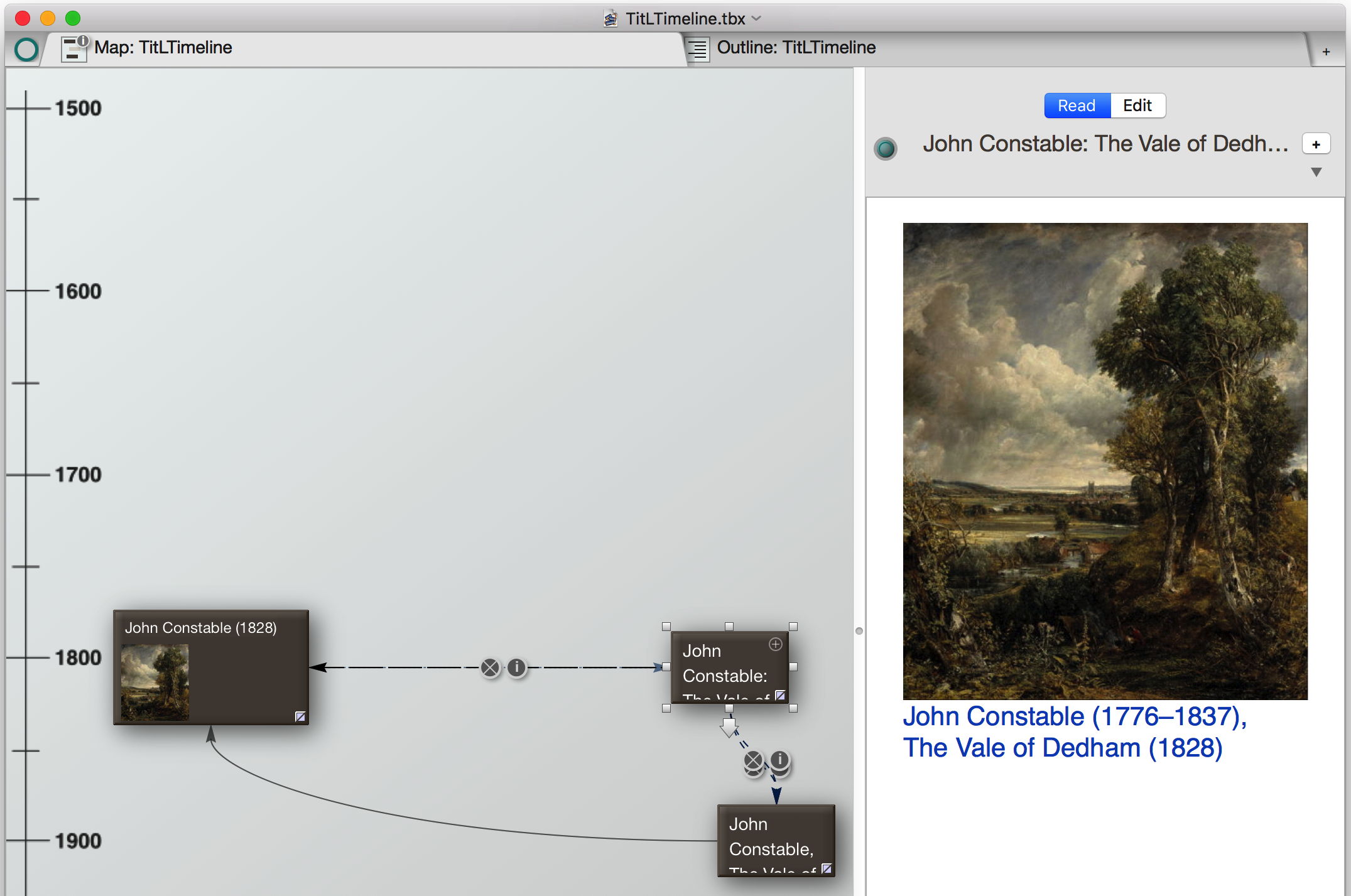 Storyspace 3: building an interactive timeline – The Eclectic Light Company
