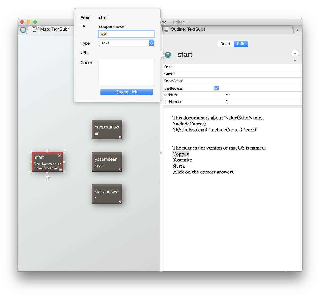 Dynamic stories: text substitution and stretchtext in Storyspace (and ...