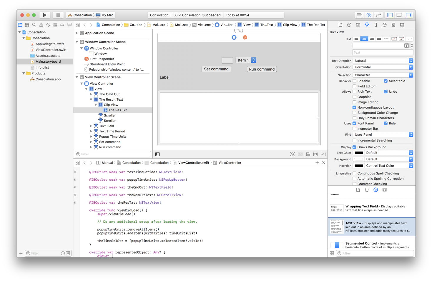 Building a better console replacement: an exercise in Xcode 2 – The ...