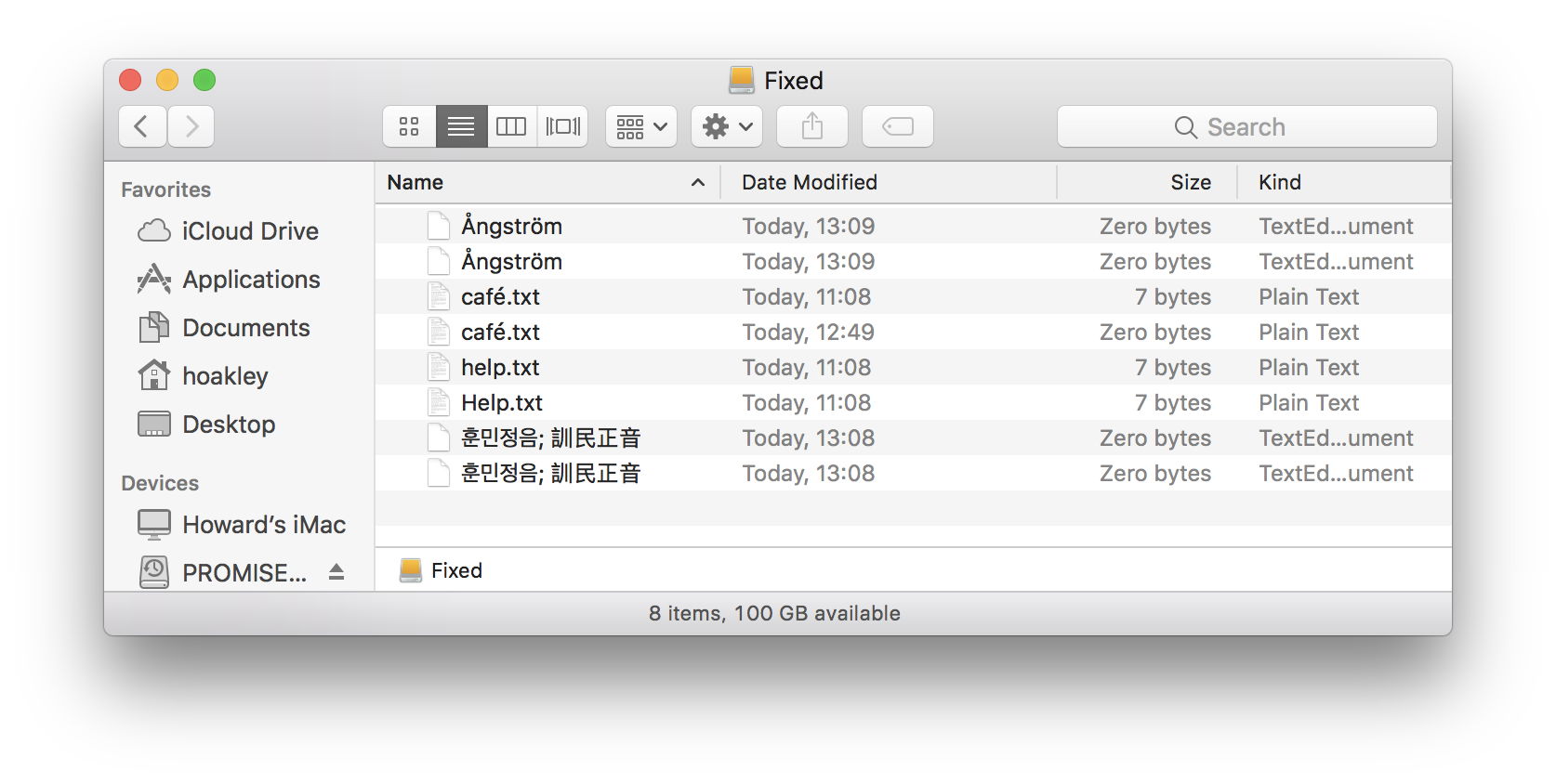 High Sierra and filenames: Apple is relenting – The Eclectic Light Company