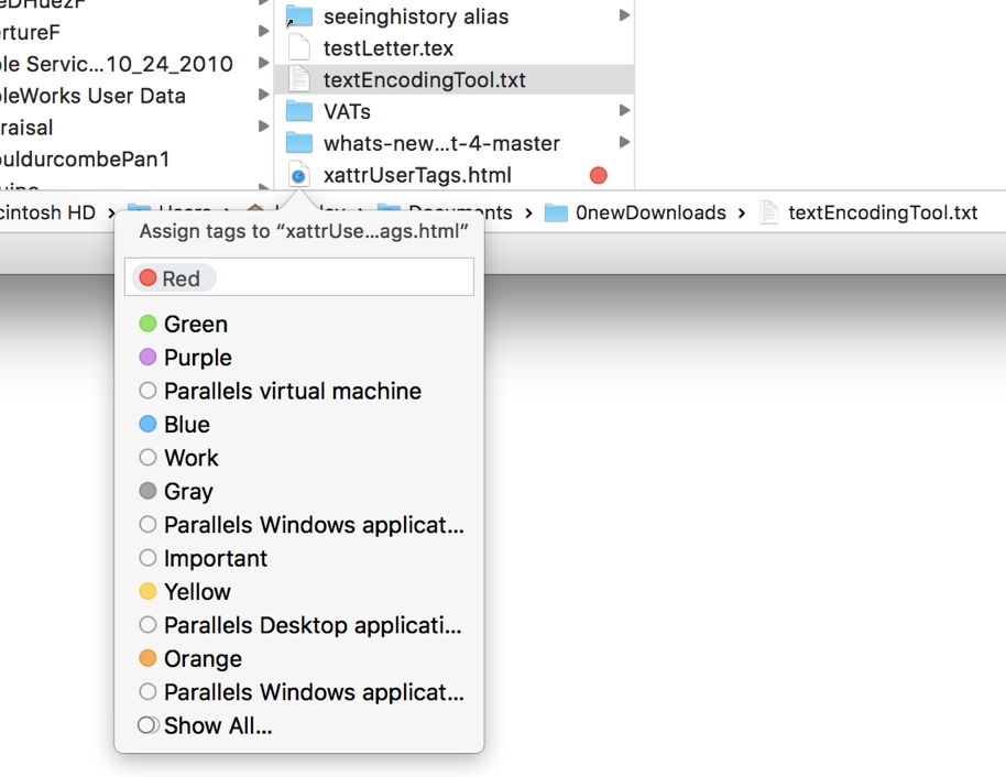 Inside Finder Tags – The Eclectic Light Company