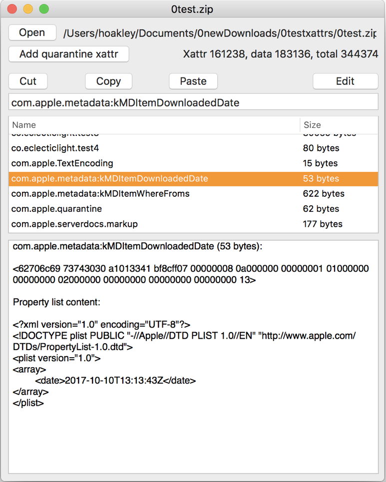 xattred now shows data and xattr sizes – The Eclectic Light Company