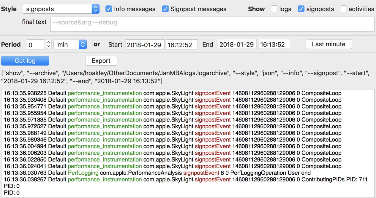 Unified but not uniform: how the log has changed – The Eclectic Light ...