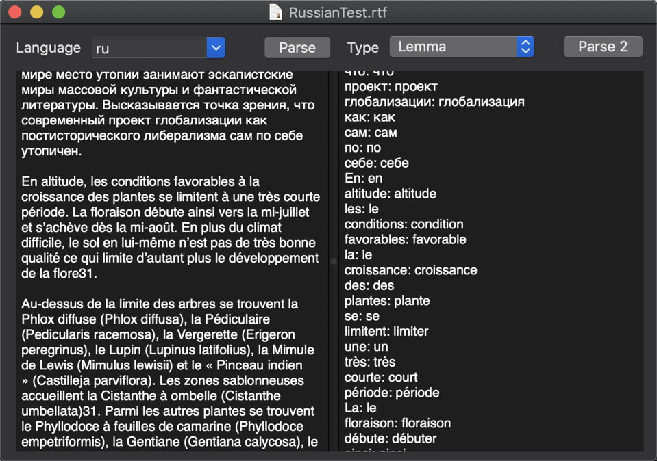 Better natural language processing in Mojave – The Eclectic Light Company