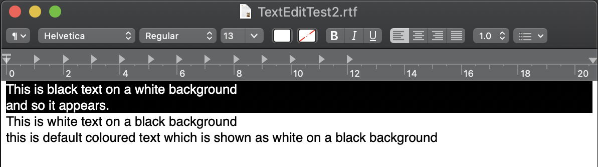 TextEdit 1.14: Not the Dark Mode you’d expect – The Eclectic Light Company
