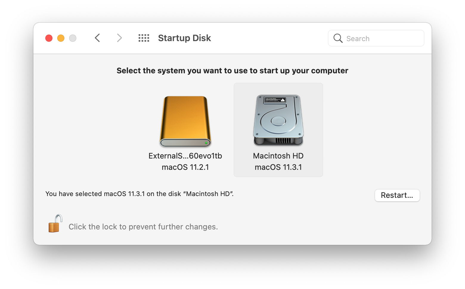 Booting an M1 Mac: external disks and local boot policy – The Eclectic ...