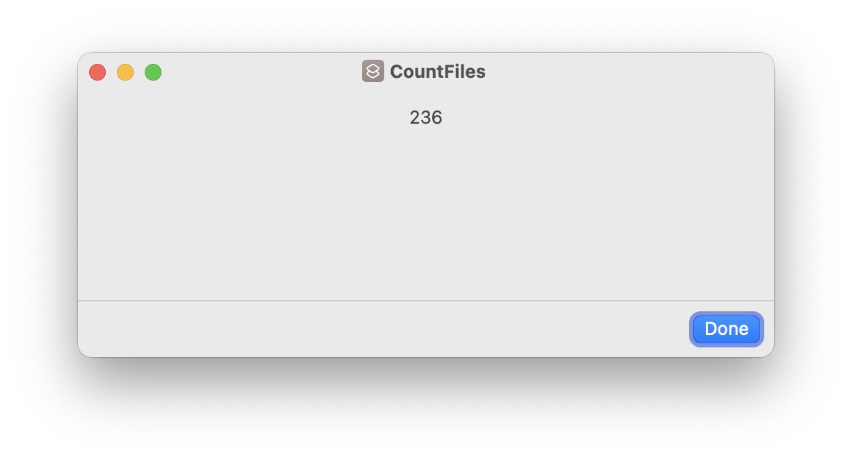 Shortcuts: counting files and Quick Actions – The Eclectic Light Company
