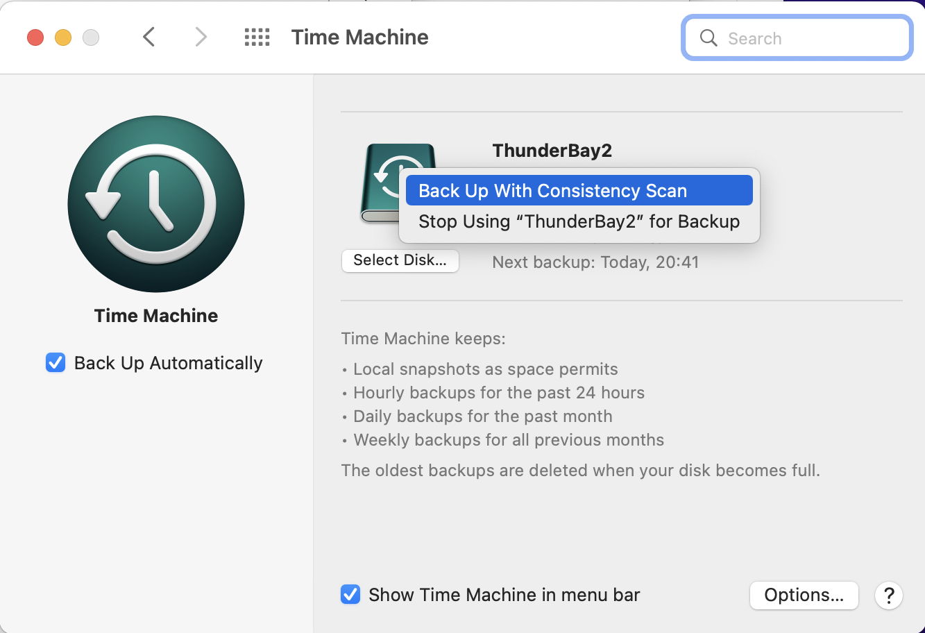 How can you check the integrity of Time Machine backups in Sonoma ...