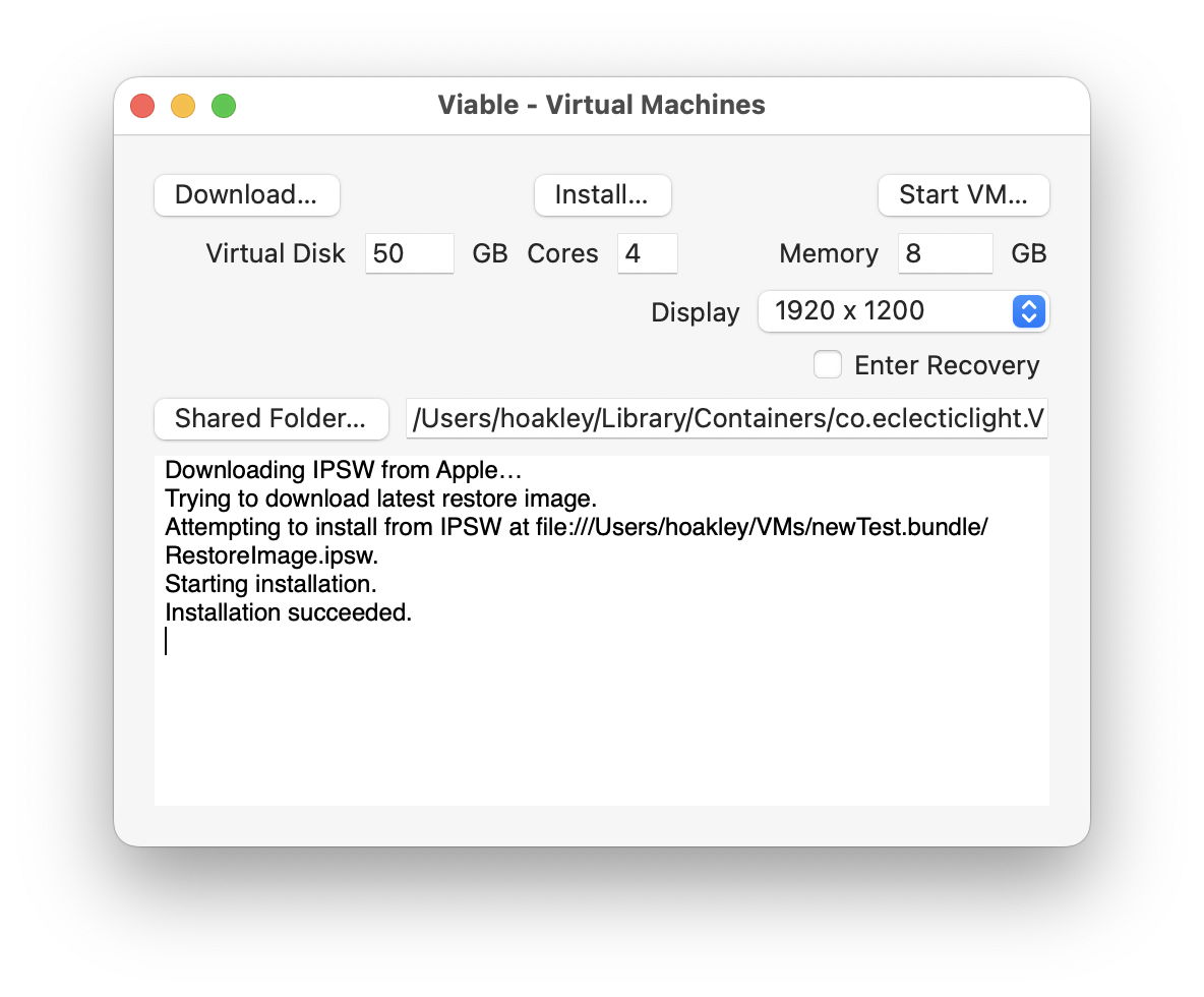 Introducing Viable, to virtualise macOS on Apple silicon Macs – The ...