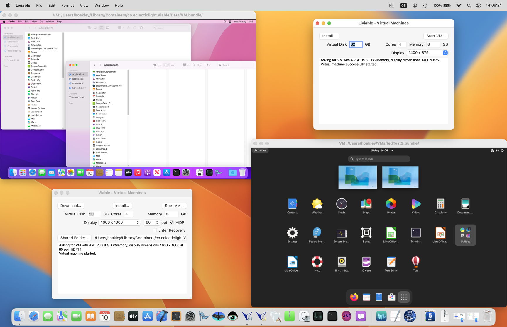 Lightweight virtualisation of GUI Linux on Ventura – The Eclectic Light ...