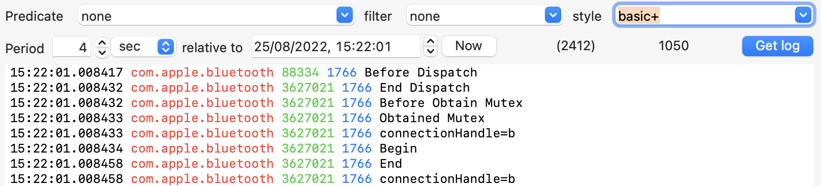 Unified log structure and available data – The Eclectic Light Company