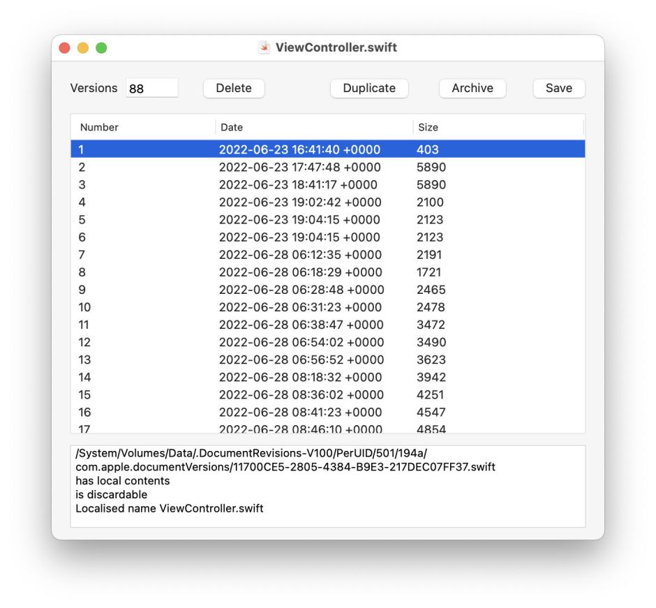 How to recover old versions of Xcode source – The Eclectic Light Company