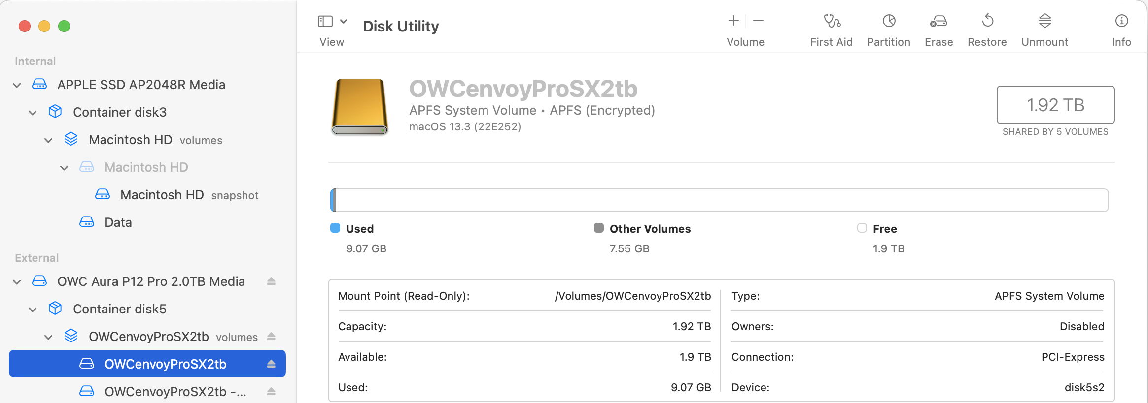 Just which volumes are encrypted? – The Eclectic Light Company