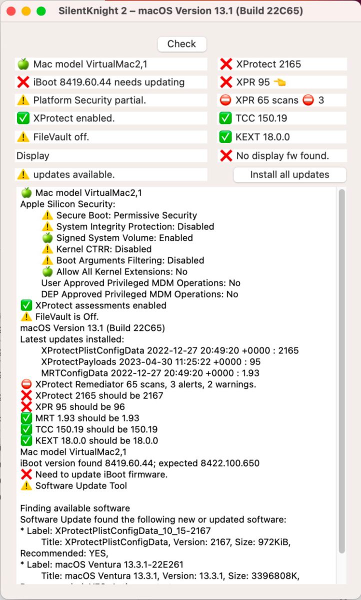 How to check your Mac is secure – The Eclectic Light Company