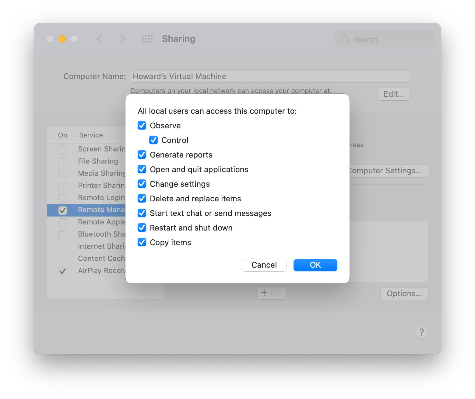 Enhance your macOS VMs with Apple Remote Desktop – The Eclectic Light ...