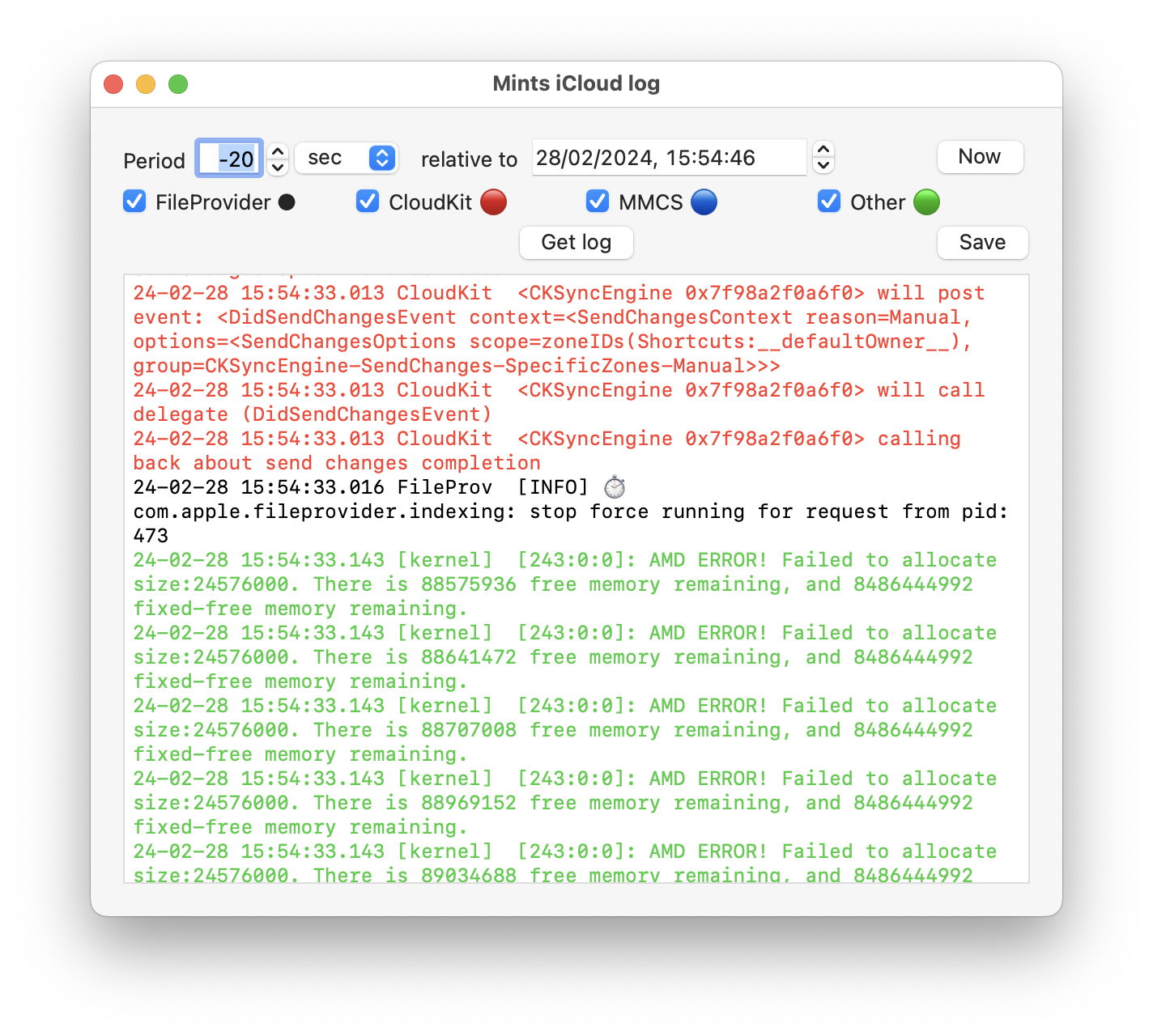 Mints and Cirrus updated for Sonoma’s iCloud Drive logs – The Eclectic Light Company