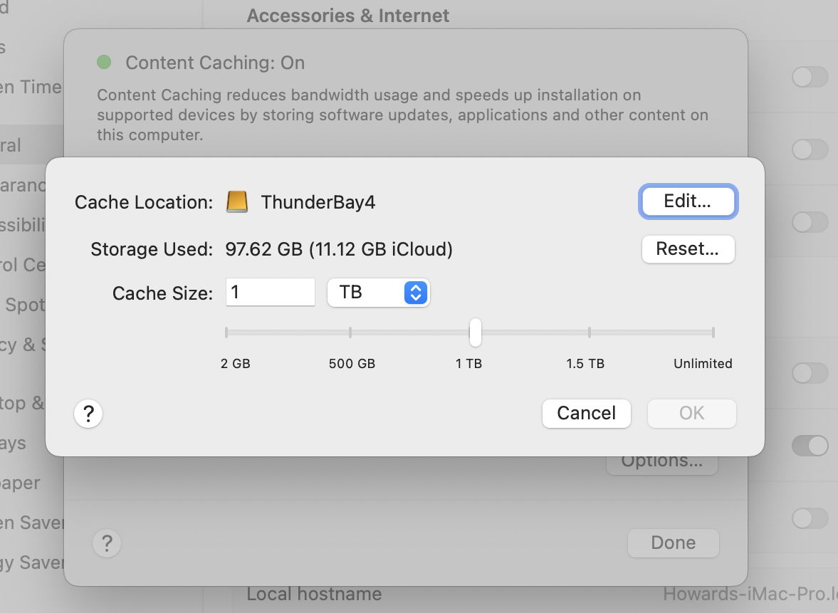 Why you should run a Content Caching service – The Eclectic Light Company