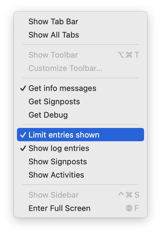 How to find what you want in the log – The Eclectic Light Company