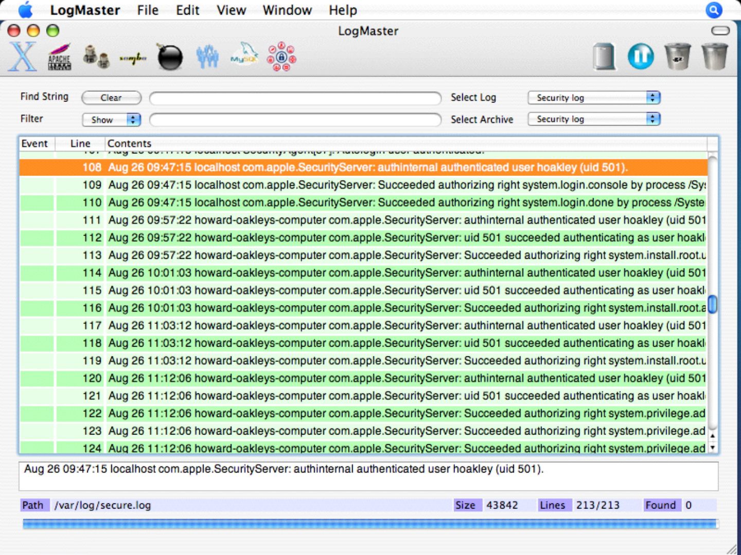 A brief history of logs and Console – The Eclectic Light Company